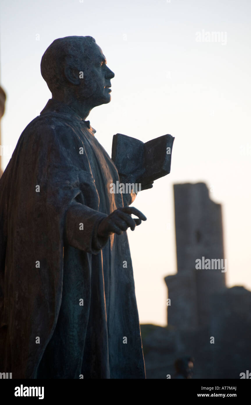 Statue of Thomas Charles Edwards - first principal of the college ...
