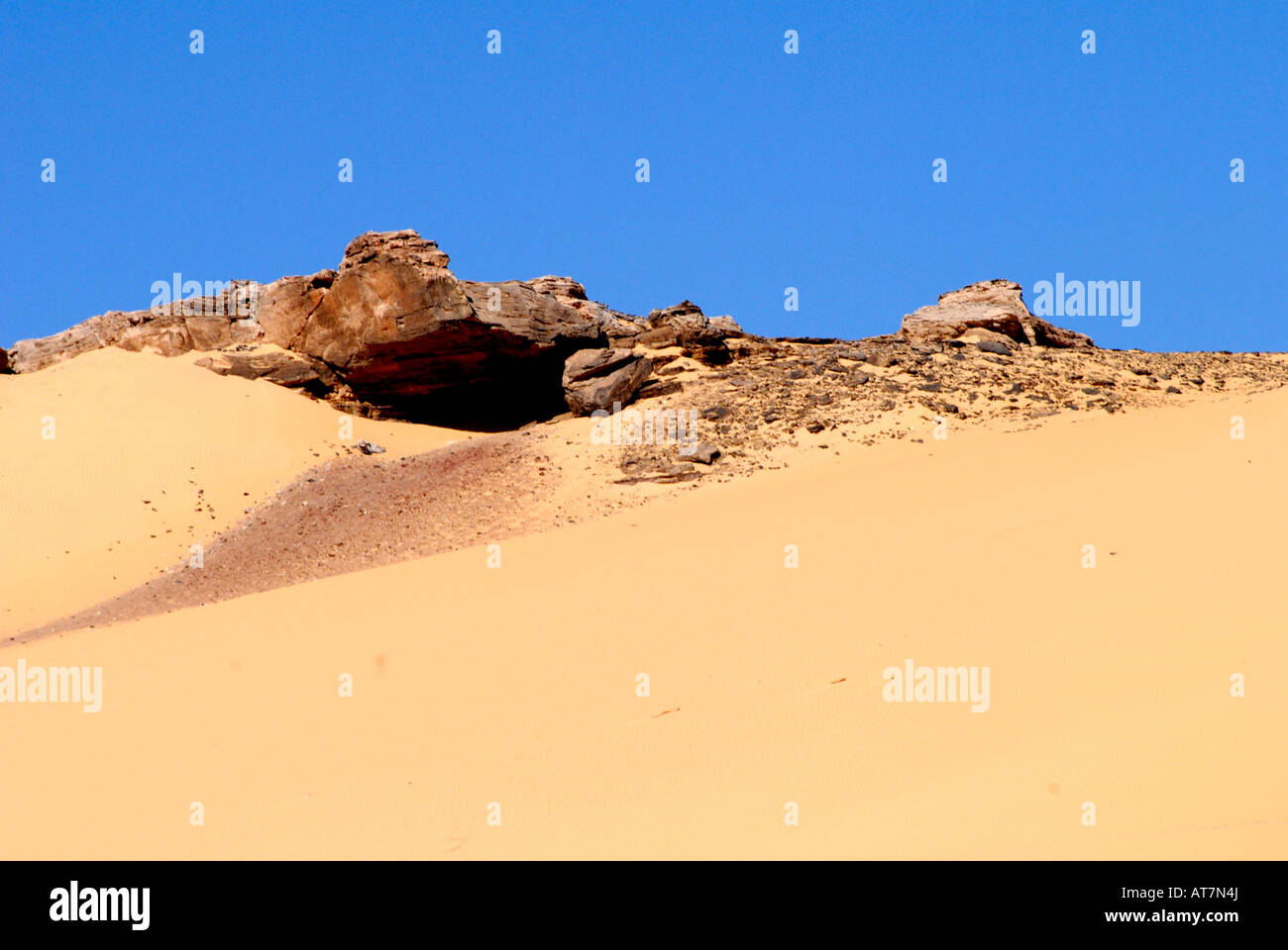 Sahara Desert by side of the River Nile in Egypt Stock Photo - Alamy