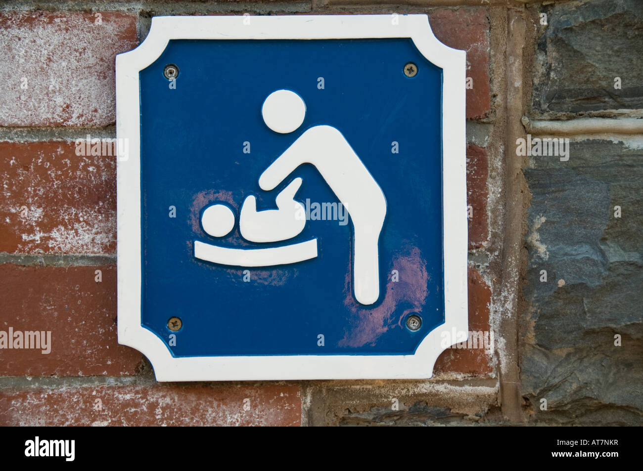 parent and child baby changing room sign logo symbol Stock Photo - Alamy