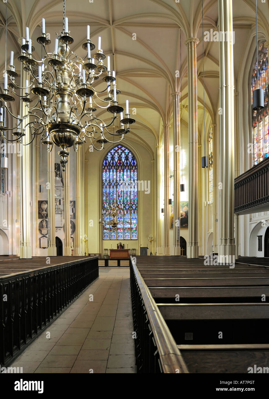 The Nave and Altar St Mary The Virgin Church Tetbury Gloucestershire ...