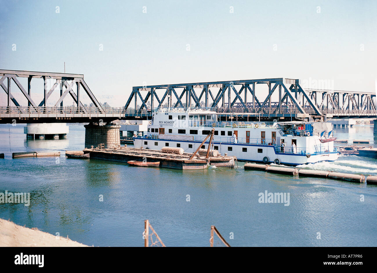 Hinged bridge on river hi-res stock photography and images - Alamy
