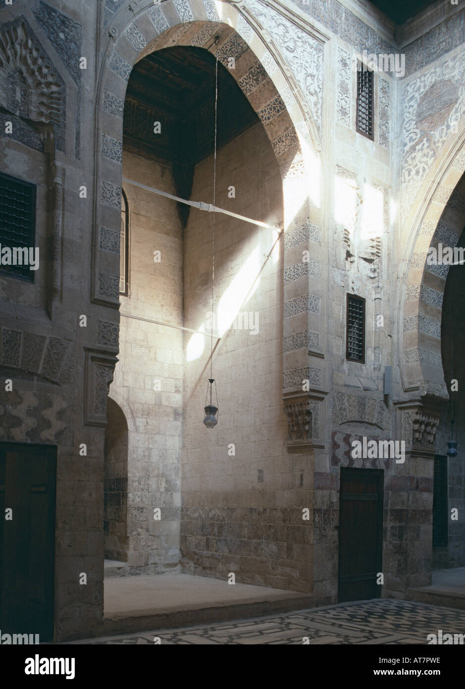 side iwan, Complex of Qaytbay, Qal'at al-Kabsh, Cairo, Egypt Stock ...
