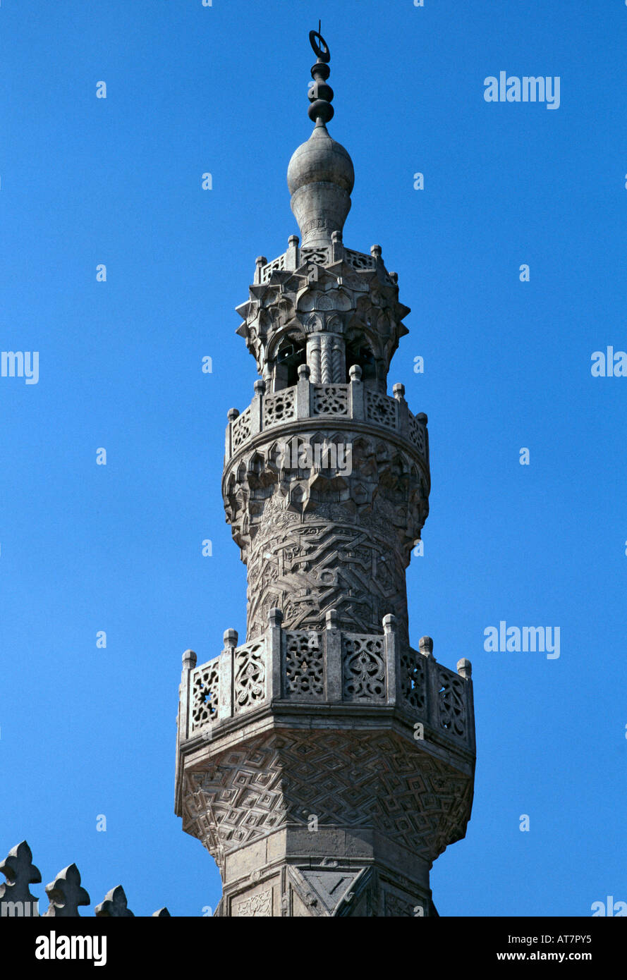 minaret, Complex of Qaytbay, Qal'at al-Kabsh, Cairo, Egypt Stock Photo ...