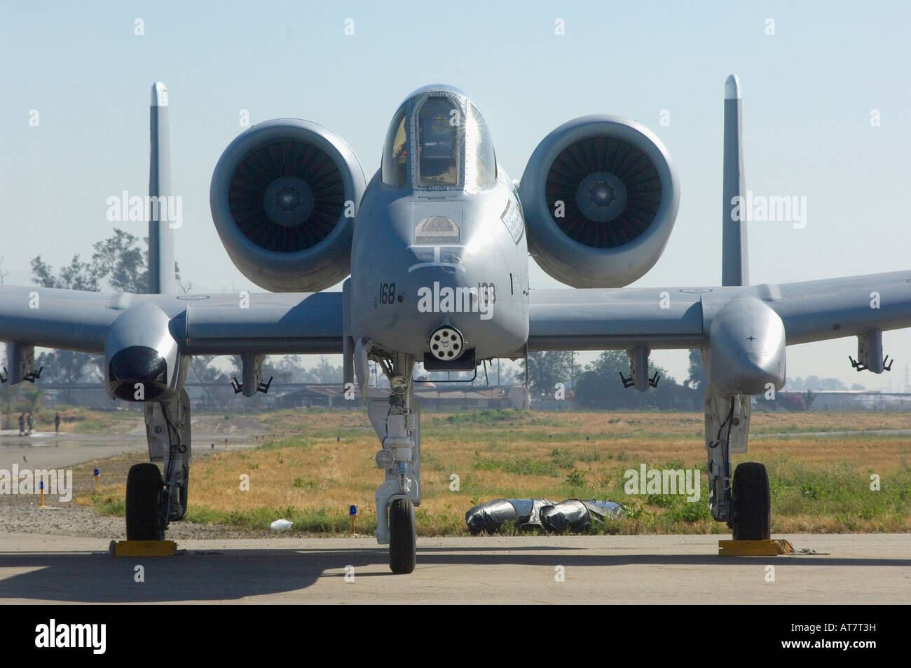 A-10 Thunderbolt Single-Seat twin-engine jet aircraft for warfare Stock ...