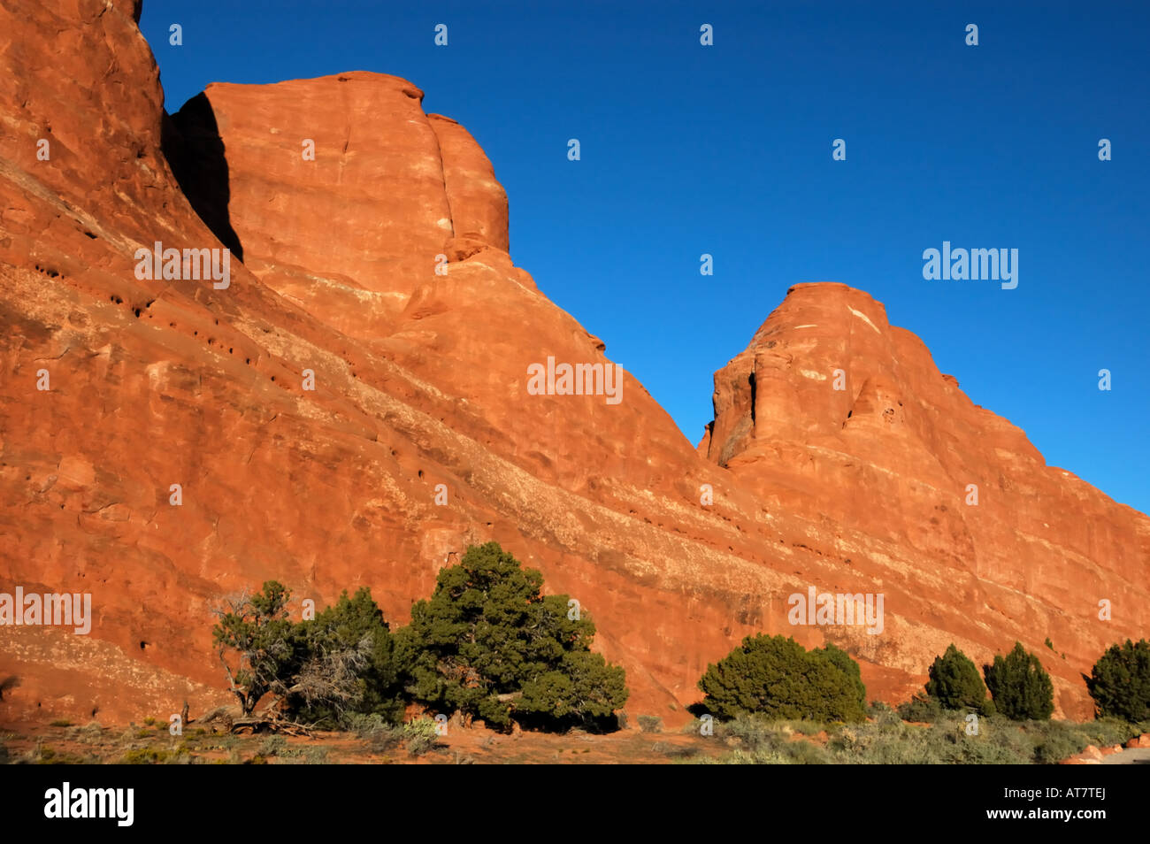 Sandstone cliff in the Arches National Park, Moab, Utah Stock Photo - Alamy