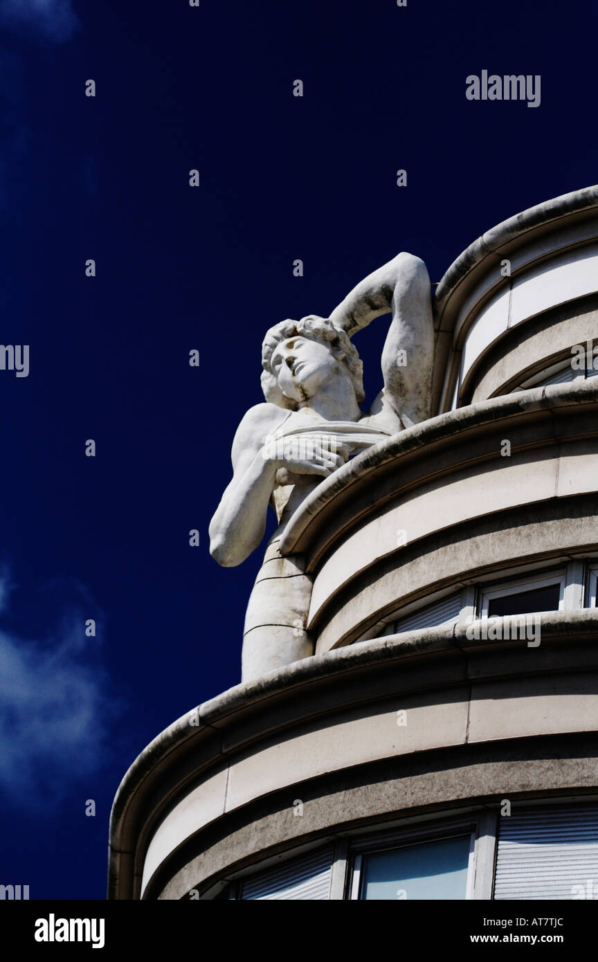 Sculpture on a Paris rooftop Stock Photo - Alamy