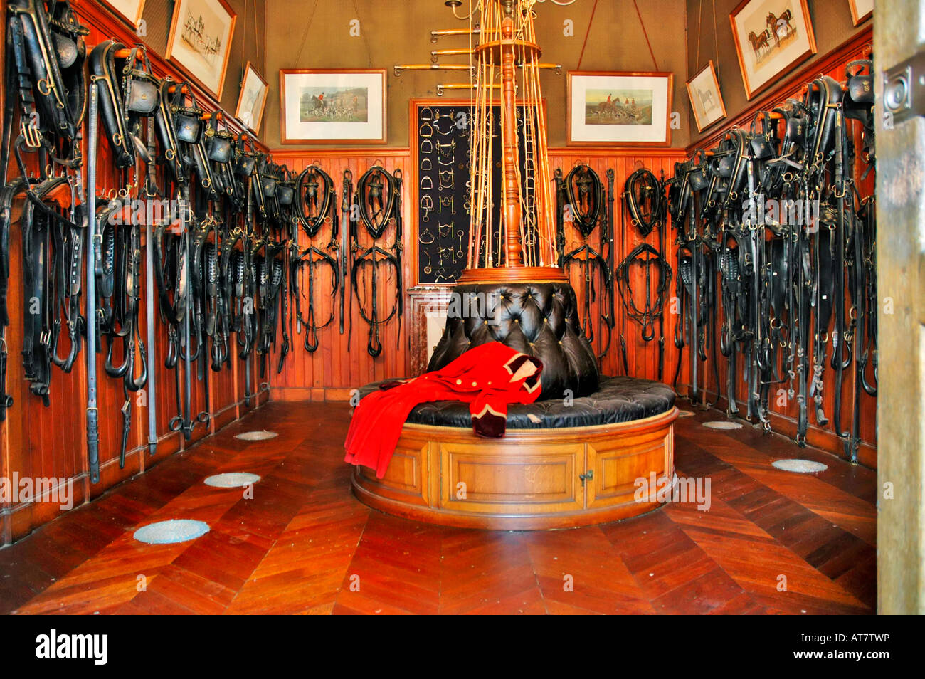 "Loire Valley" France Horse riding harness at a castle of Chaumont ...
