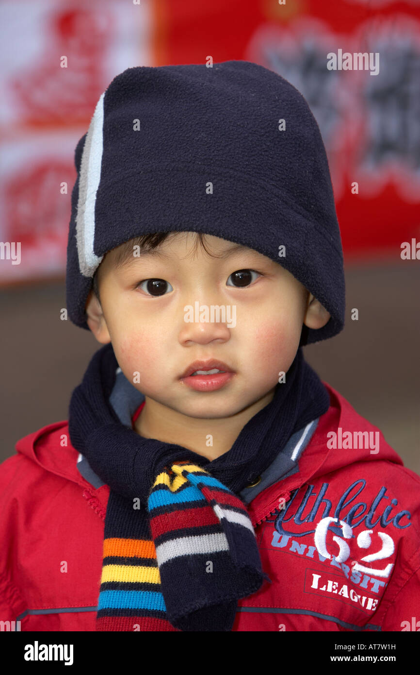 Aisan child in western clothes Stock Photo - Alamy