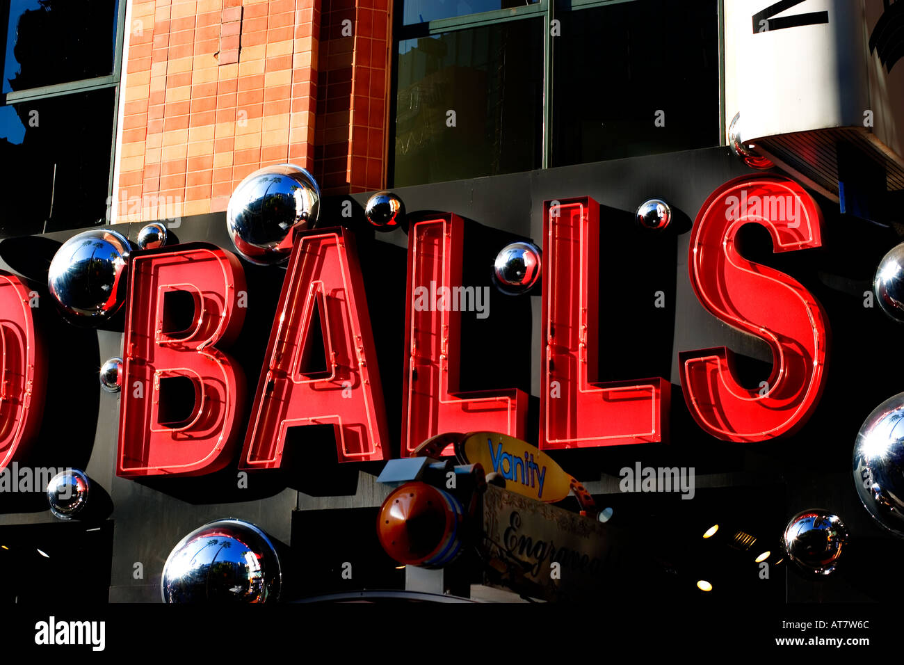 Red Balls Sign Stock Photo - Alamy