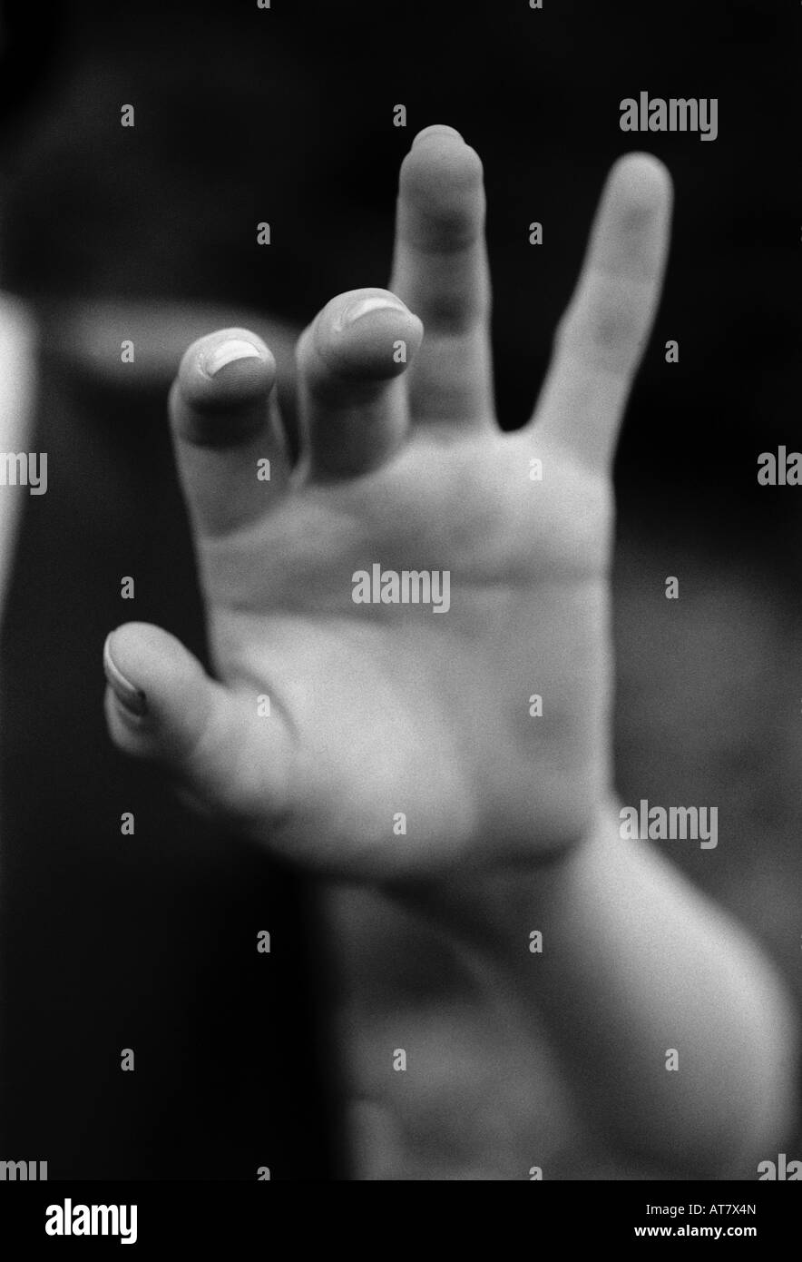 Female hand palm Black and White Stock Photos & Images - Alamy