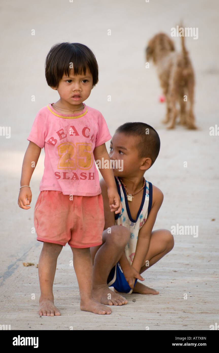 Children in Isan north east Thailand Stock Photo - Alamy