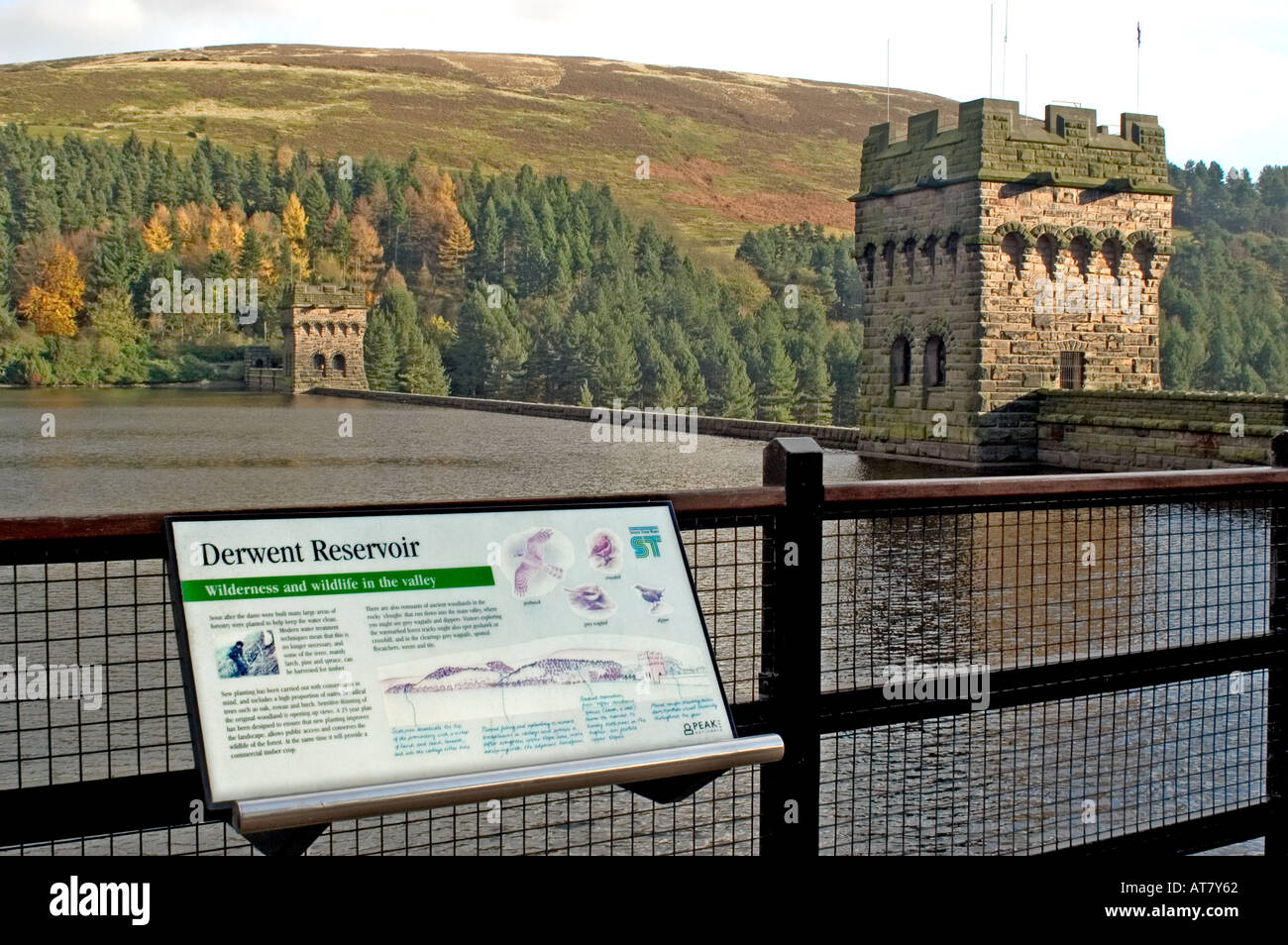 Derwent Reservoir Towers Stock Photo - Alamy