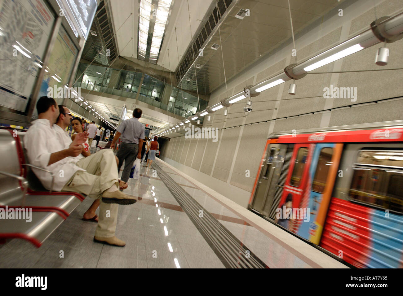 Athens subway system hi-res stock photography and images - Alamy