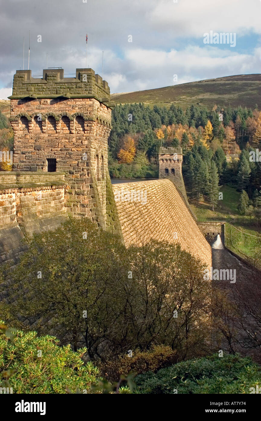 Derwent Reservoir Towers Stock Photo - Alamy