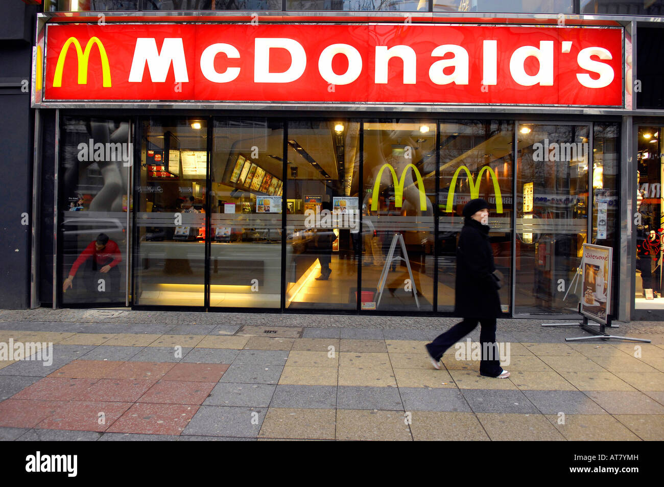 mcdonalds store front cafe restaurant fastfood ku-damm berlin germany ...