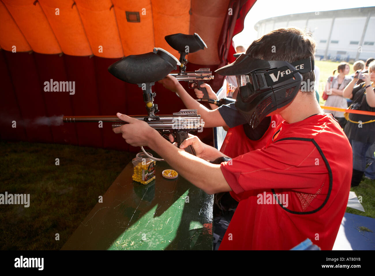 Target shooting boy rifle hi-res stock photography and images - Alamy