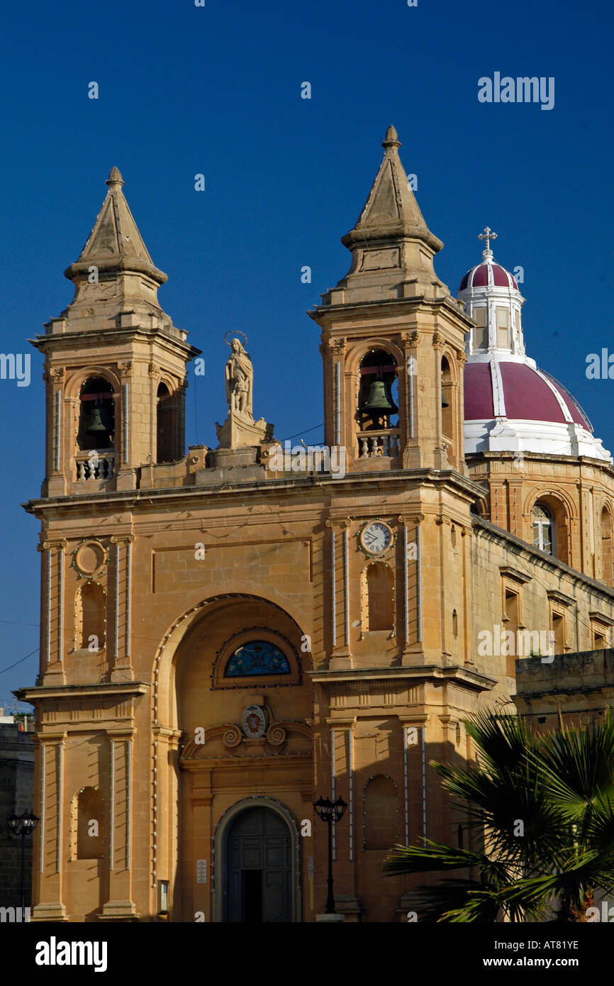 Church of Our Lady of Pompei Marsaxlokk Malta Stock Photo - Alamy