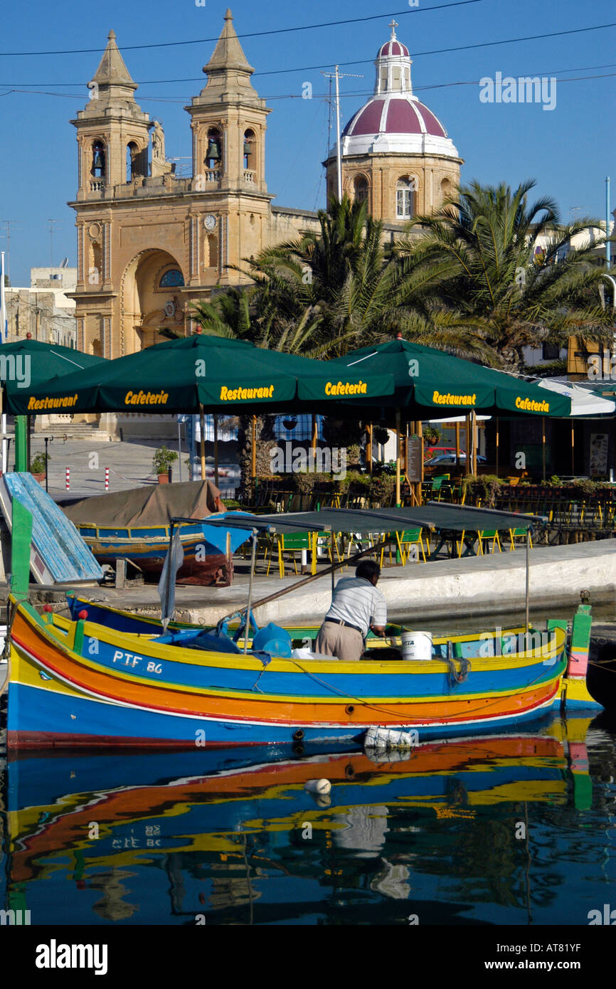 Marsaxlokk harbour Malta Stock Photo - Alamy