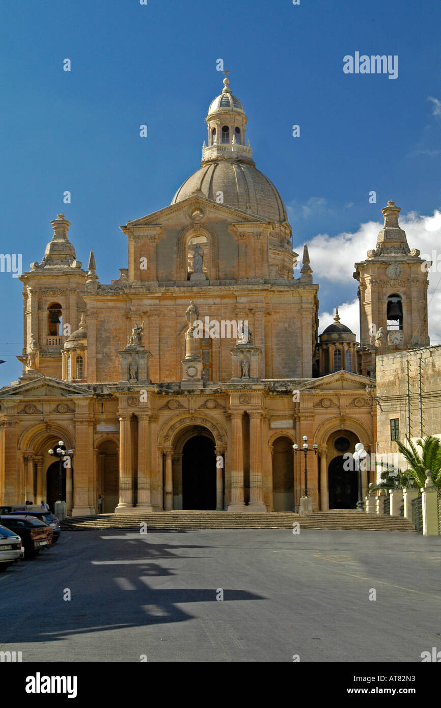 Parish church Siggiewi Malta Stock Photo - Alamy
