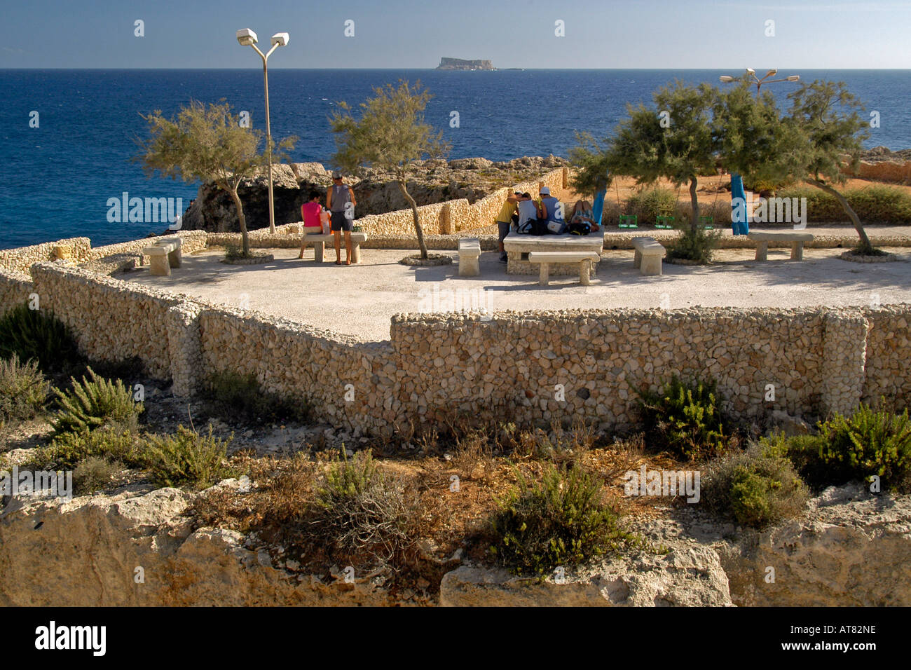 Ghar Lapsi Filfla island Malta Stock Photo - Alamy