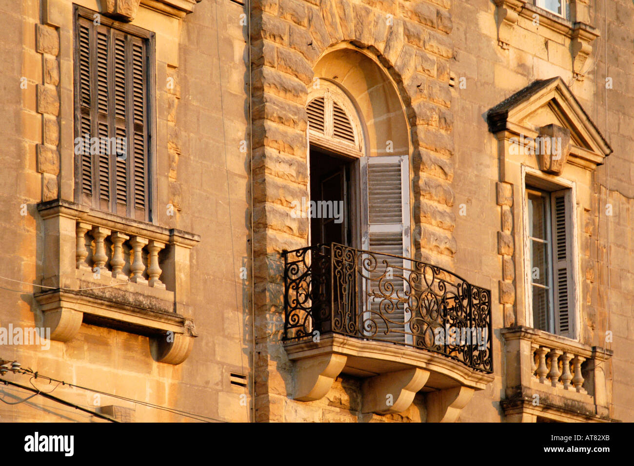 Typical Maltese balcony St Julian s Malta Stock Photo - Alamy