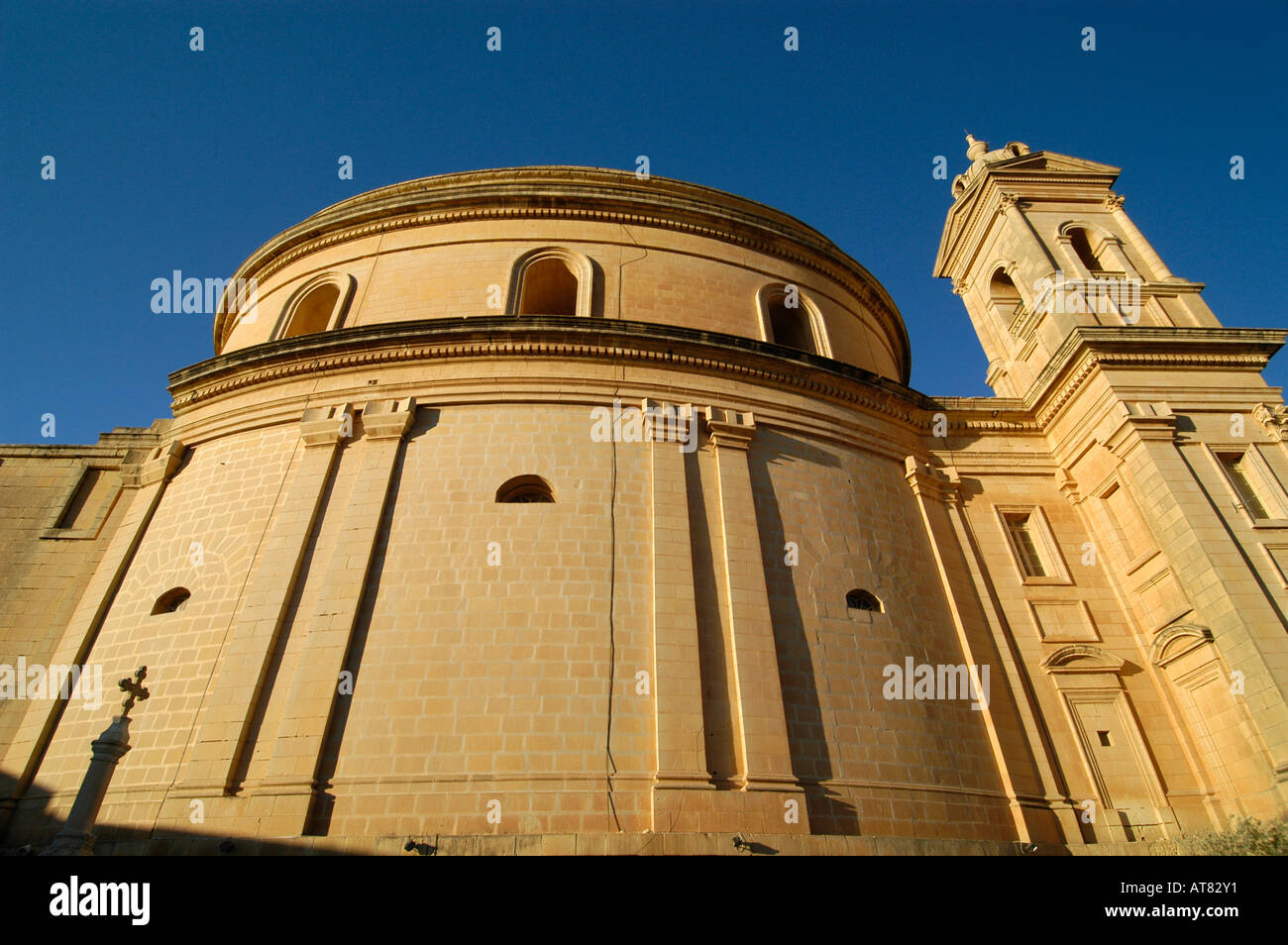 Our Lady of the Assumption parish church Mgarr Malta Stock Photo - Alamy