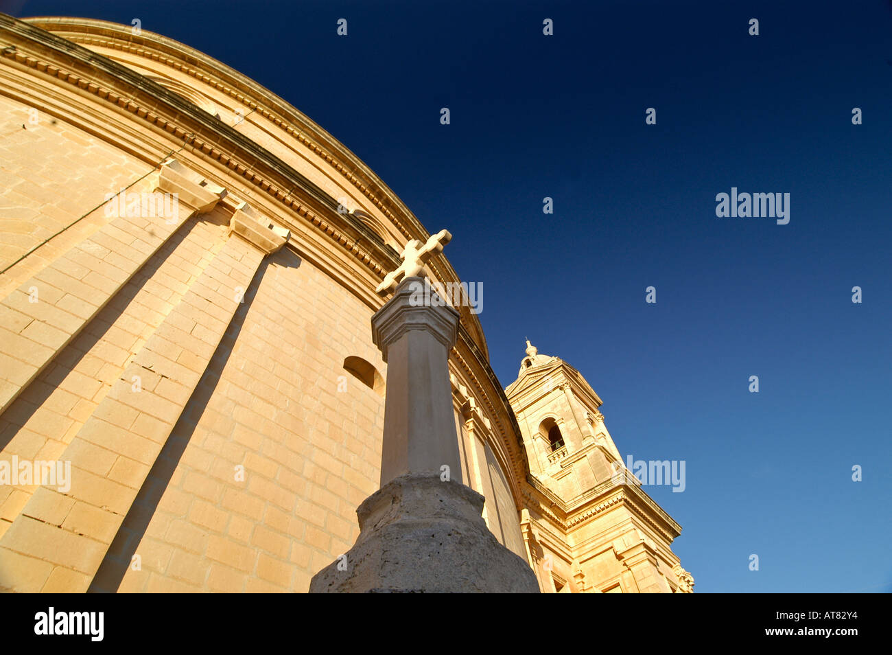 Our Lady of the Assumption parish church Mgarr Malta Stock Photo - Alamy