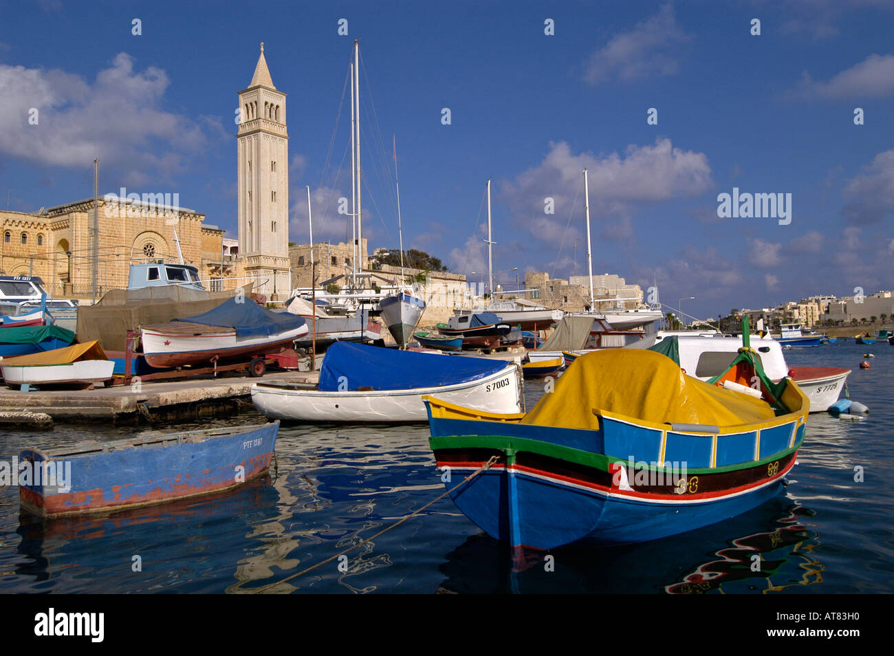 Marsaskala harbour Malta Stock Photo - Alamy
