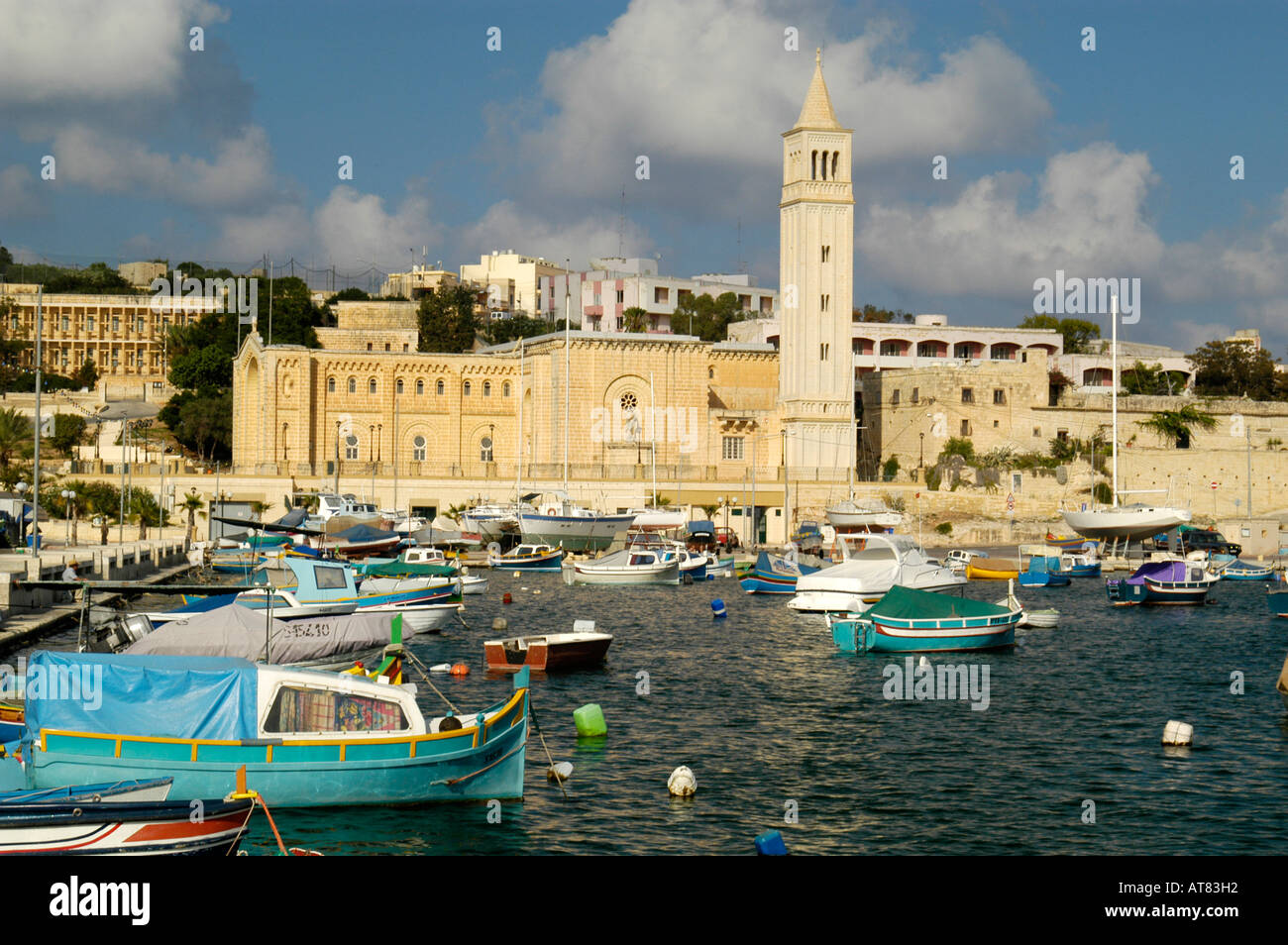 Marsaskala harbour Malta Stock Photo - Alamy
