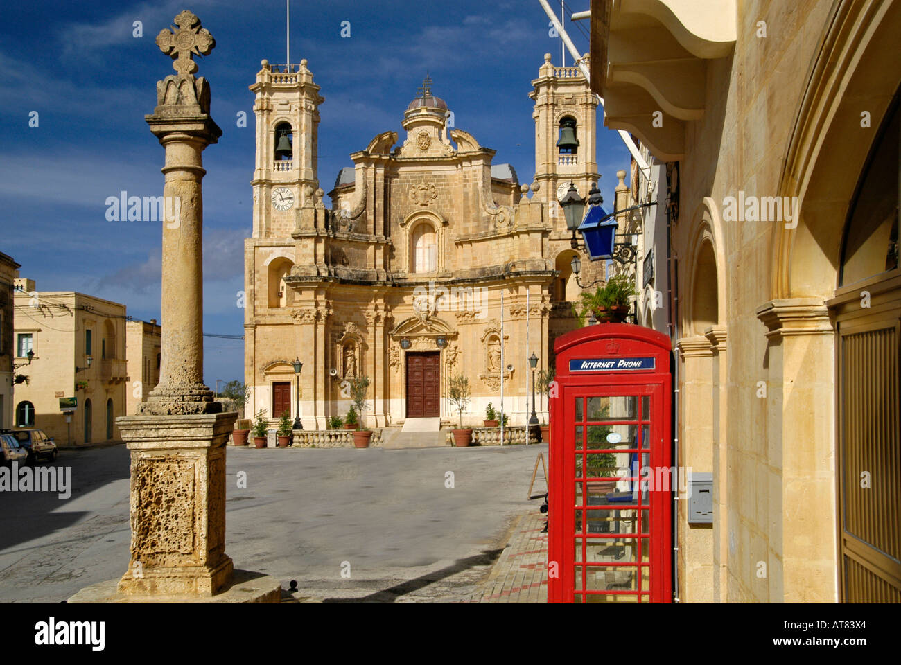 Church of the Visitation Gharb Gozo Malta Stock Photo - Alamy