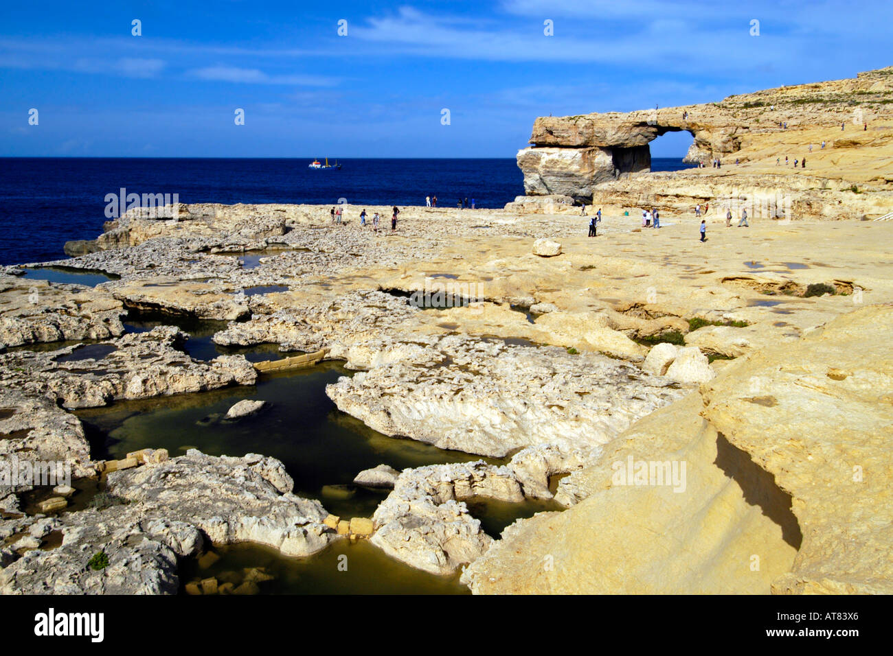 Azure Window Dwejra Point Gozo Malta Stock Photo - Alamy