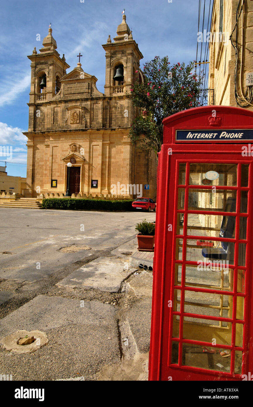 Church of the Visitation Gharb Gozo Malta Stock Photo - Alamy
