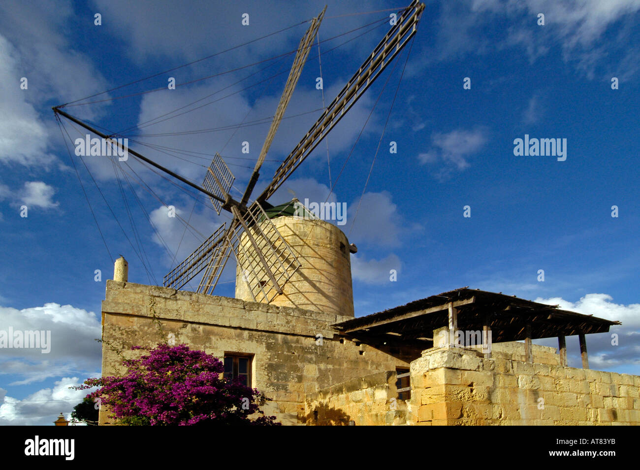 Ta Kola Windmill Xaghra Gozo Malta Stock Photo - Alamy