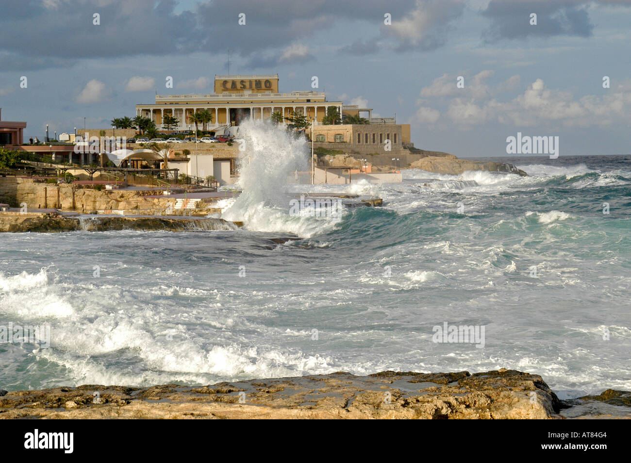 Severe storm Malta Stock Photo - Alamy