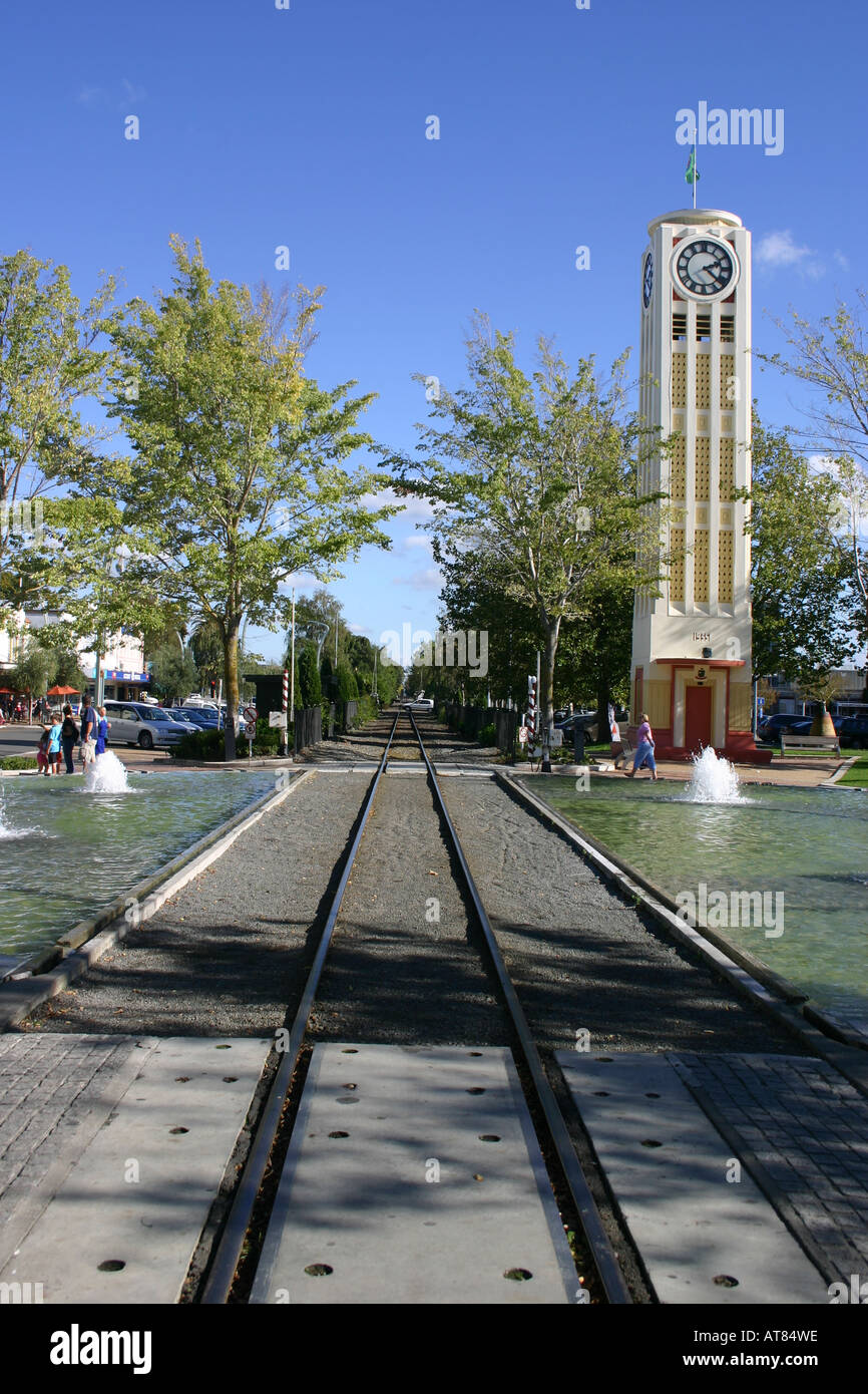 The railway literally runs right through one of the roundabouts in the ...