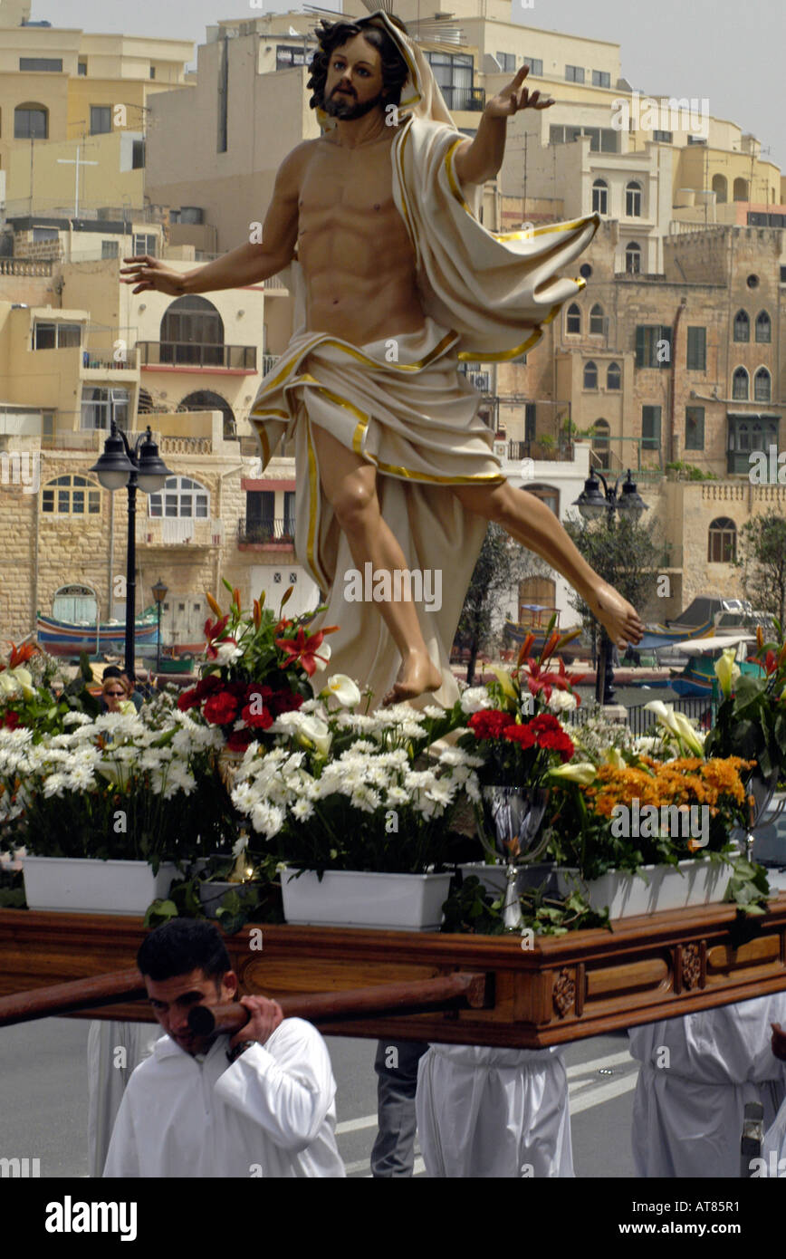 Easter procession St Julian s Malta Stock Photo - Alamy