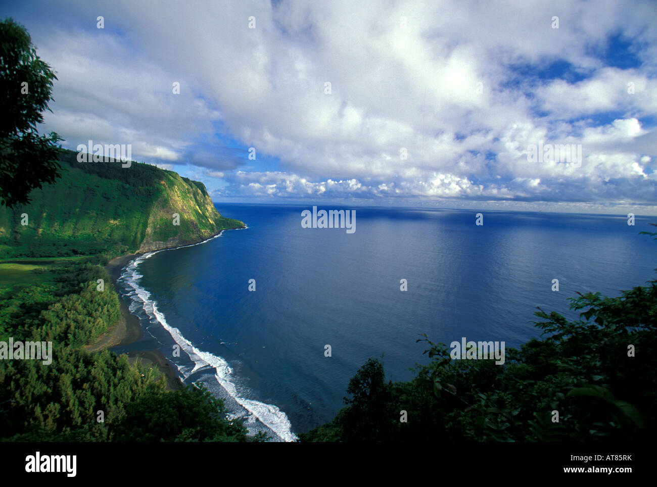 Waipio valley black sand beach hi-res stock photography and images - Alamy