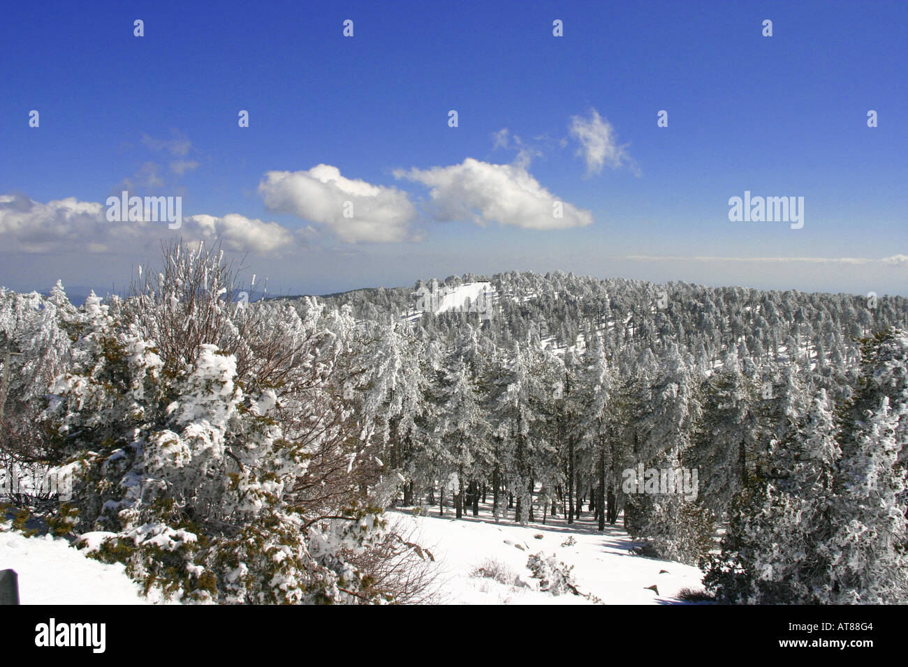 Snow Mountain in Cyprus Stock Photo - Alamy