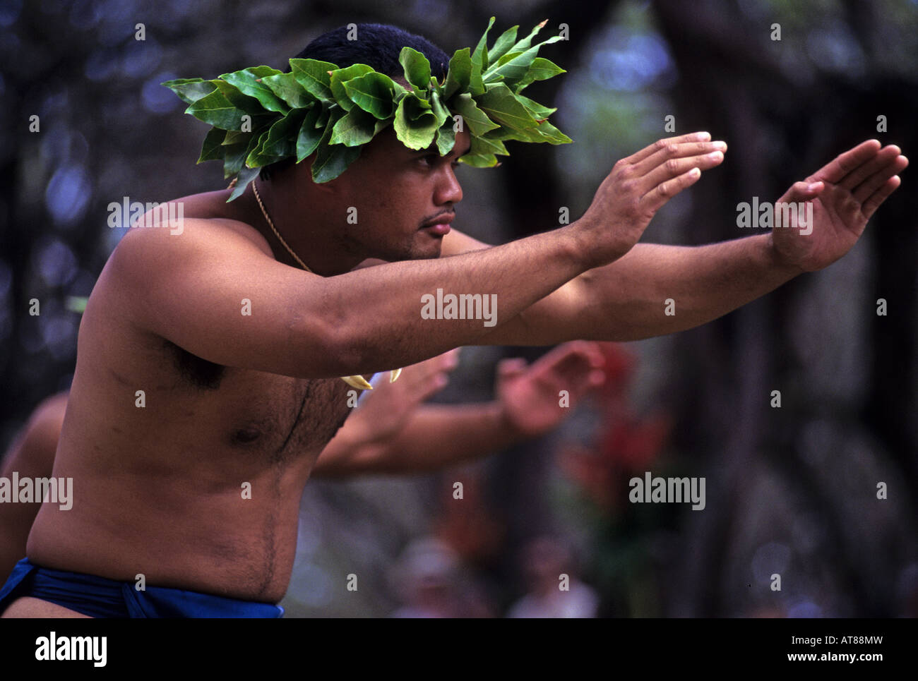 Hula dancer performs at "Ka Hula Piko" (festival), Molokai, Hawaii Stock Photo - Alamy