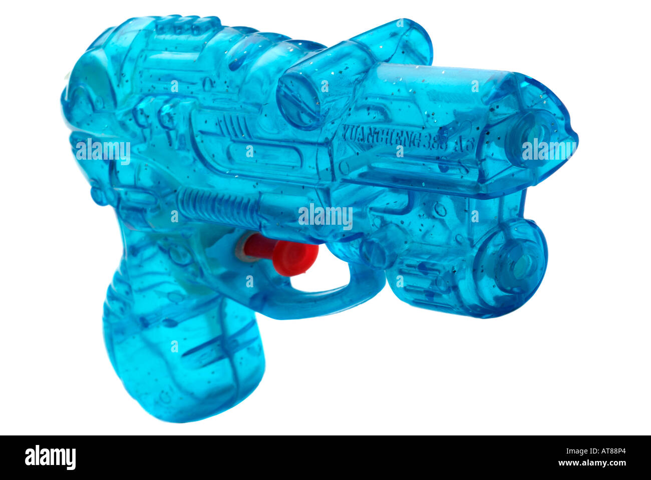 water pistol Toy plastic weapon gun revolver handgun cut out white ...