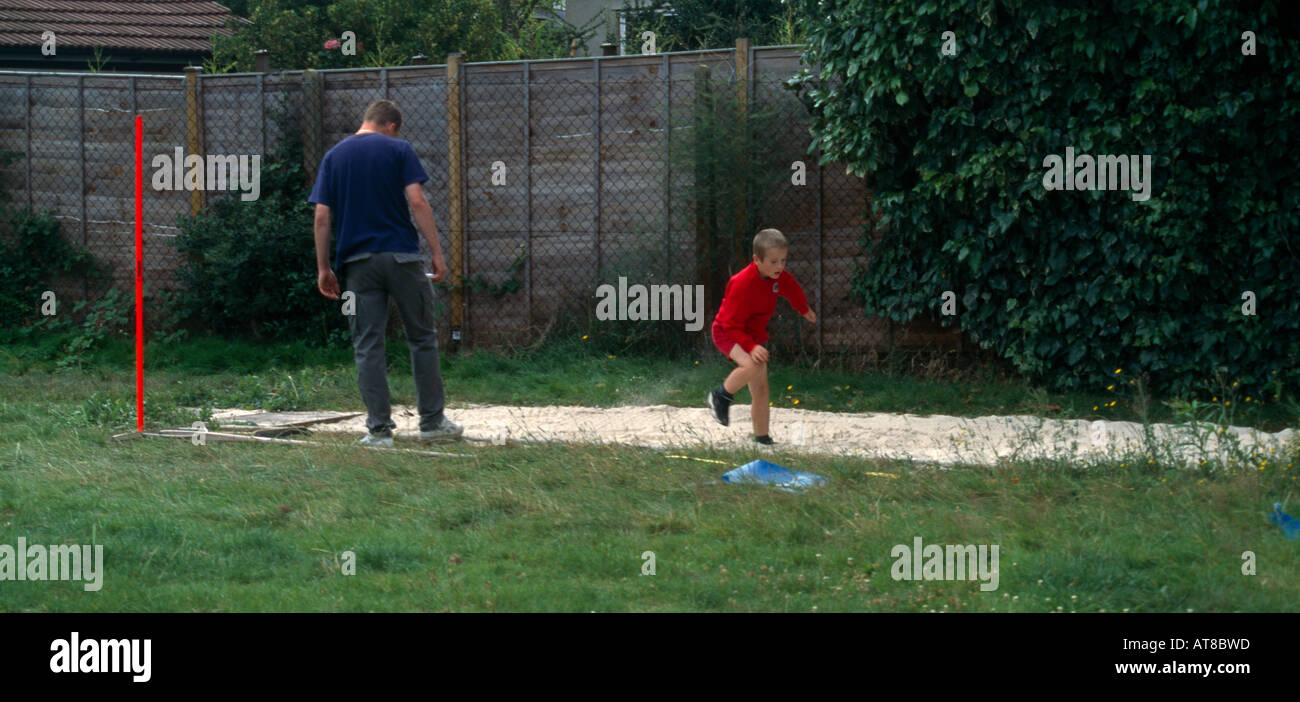 Long Jump at School Sports Day Primary School Stock Photo - Alamy