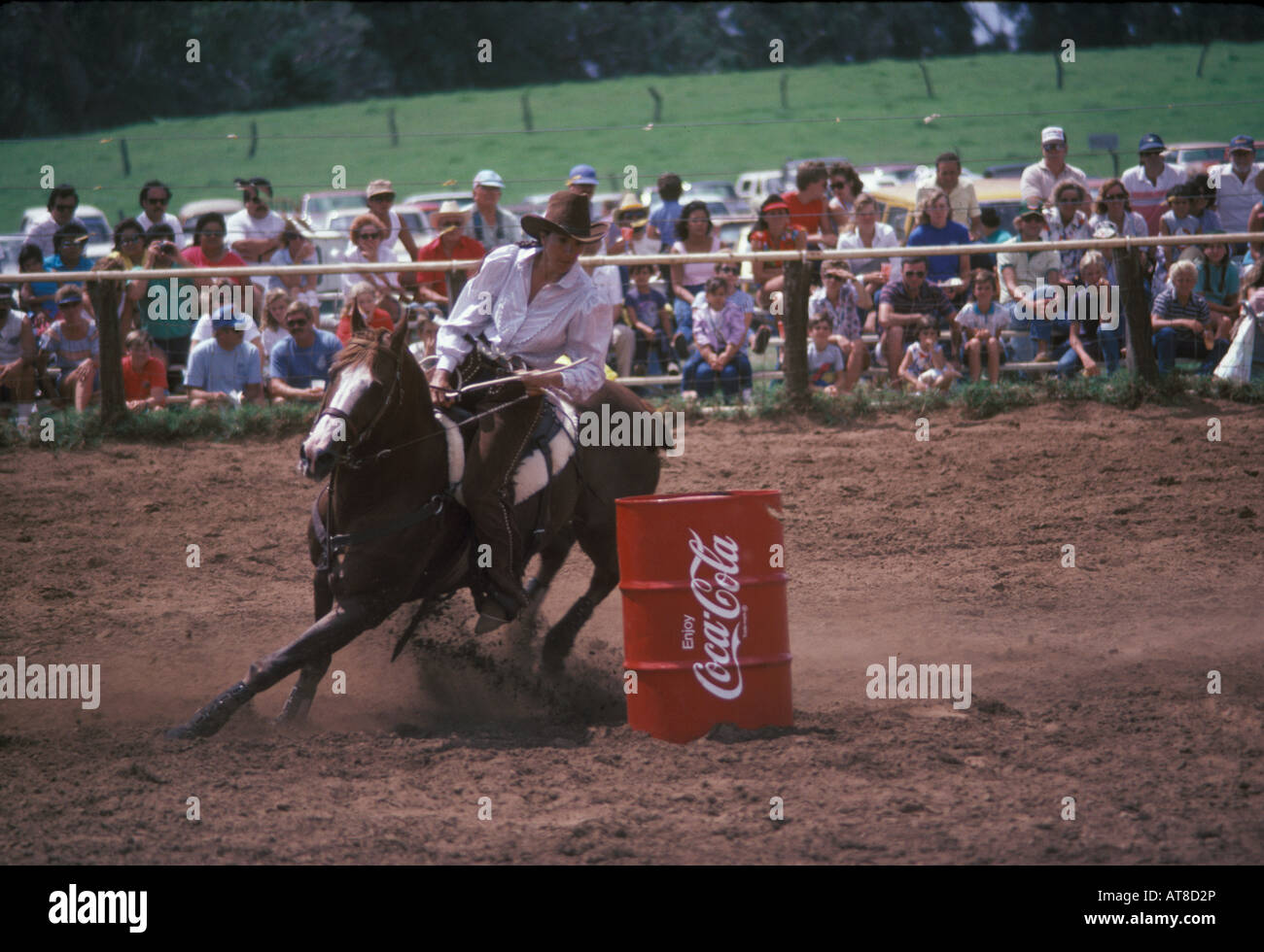Upcountry Rodeo, barrel racing Stock Photo - Alamy