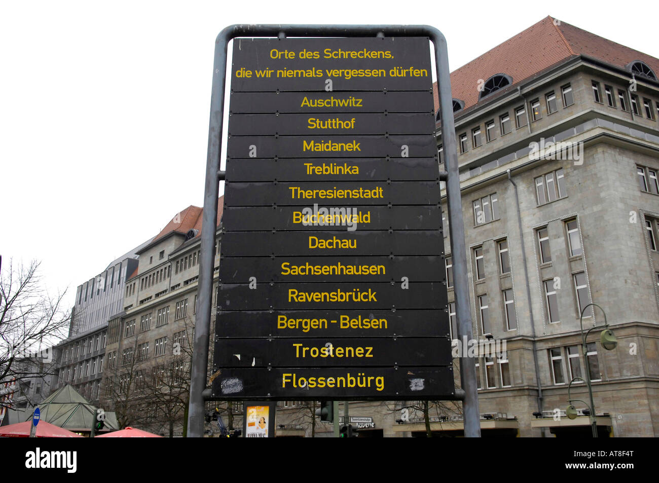 holocaust memorial sign wittenbergplatz berlin nazi death camps ...