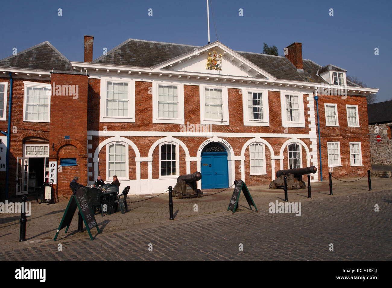 Exeter Devon the Custom House was built in 1680 and is a major tourist ...
