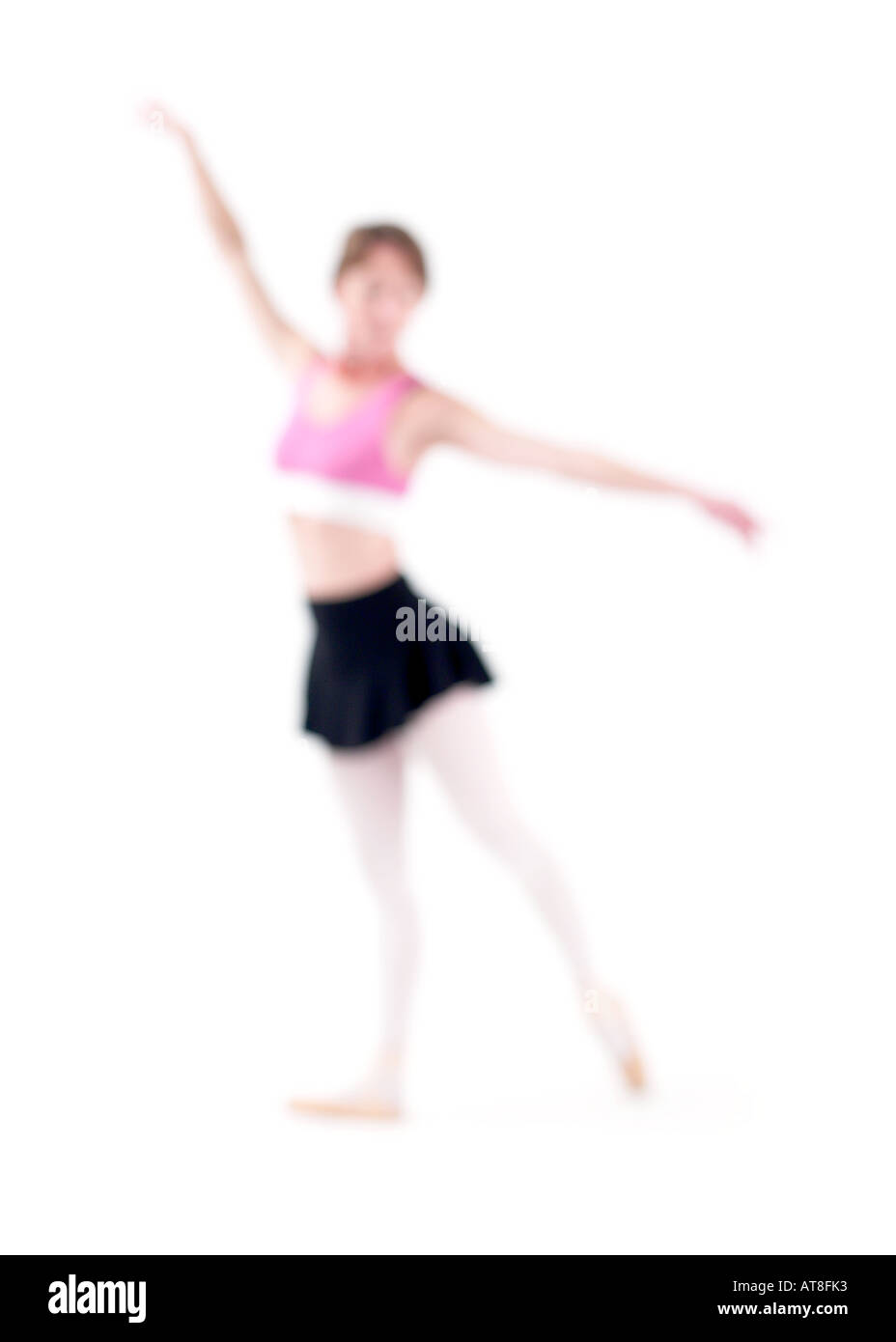 Blurred Ballerina Strikes A Pose Stock Photo - Alamy