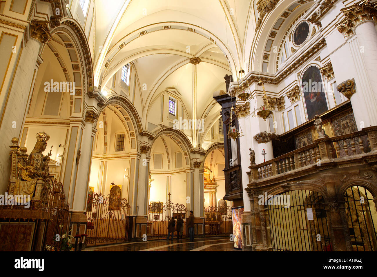 Interior of the Cathedral, Valencia, Spain Stock Photo - Alamy