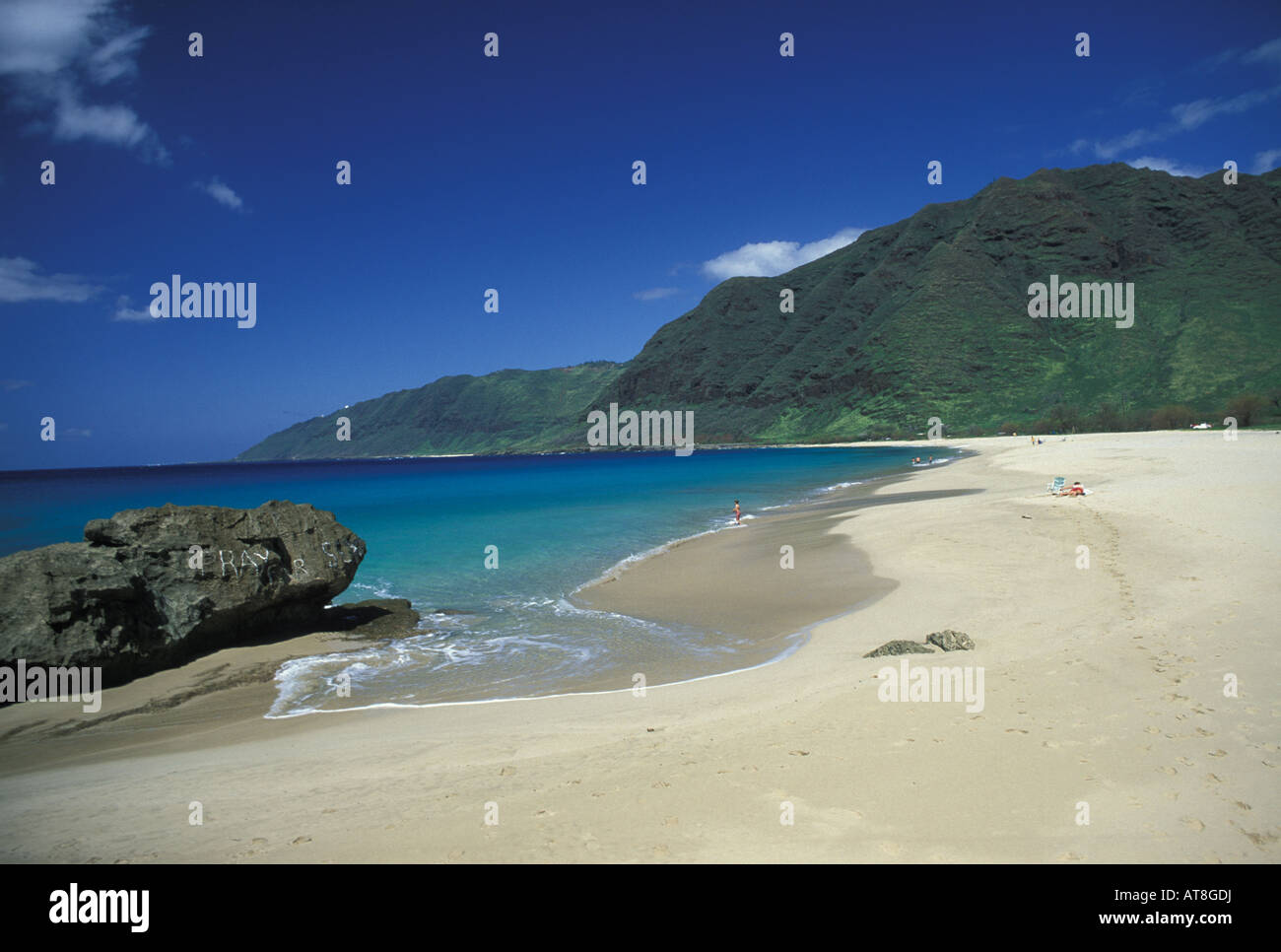 Makua beach, Leeward Oahu Stock Photo - Alamy