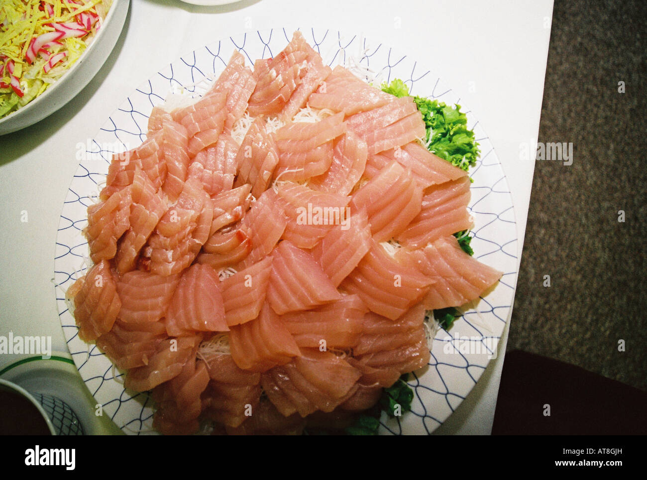Sashimi plate, Japanese restaurant Stock Photo - Alamy