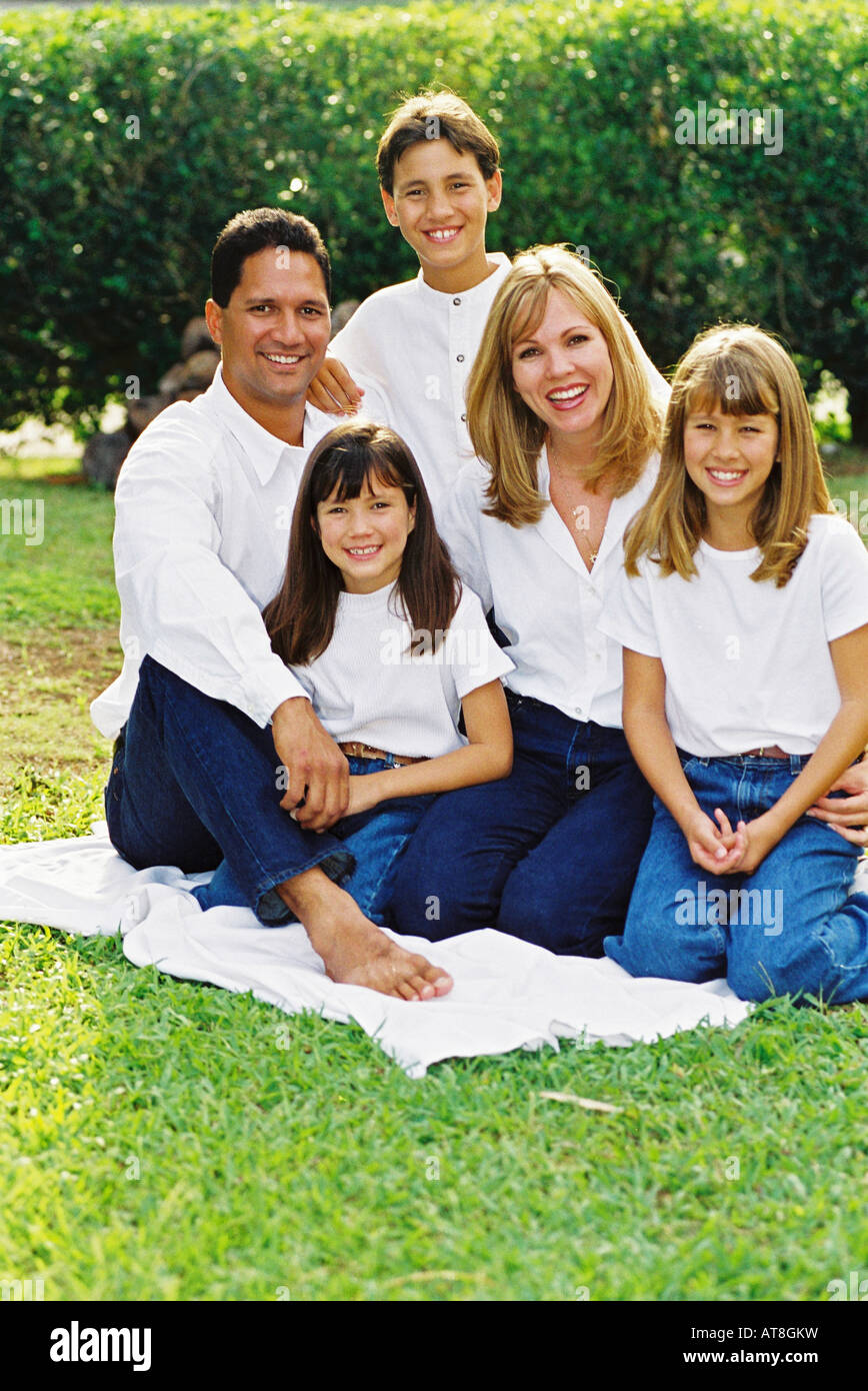 Local family portrait Stock Photo - Alamy