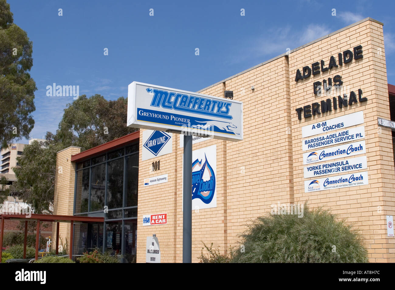 Bus Terminal Adelaide Australia Stock Photo - Alamy